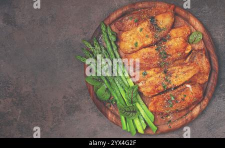 Baked tilapia fish fillet with spices Stock Photo - Alamy