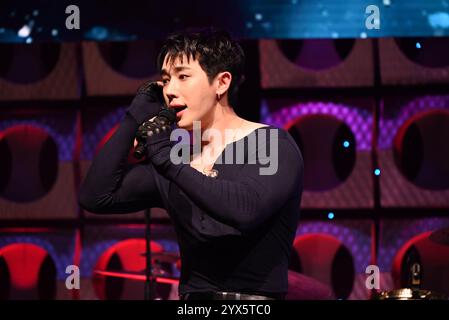 South Korean singer Wonho (Lee Ho-seok) visits the Empire State ...