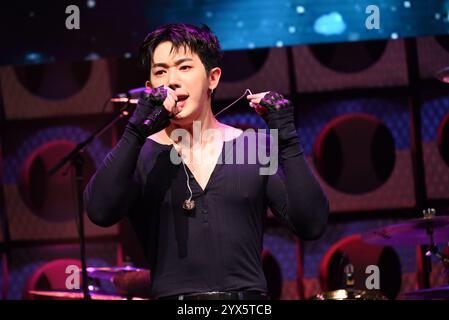 South Korean singer Wonho (Lee Ho-seok) visits the Empire State ...