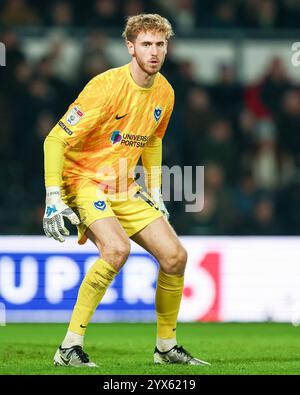 Portsmouth goalkeeper Nicolas Schmid during the Sky Bet Championship ...