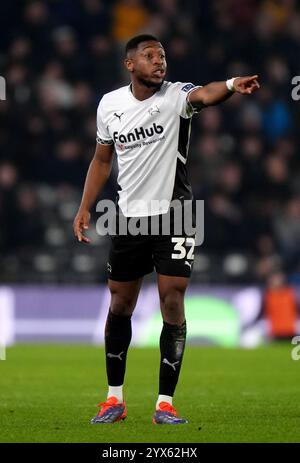 Ebou Adams of Derby County during the Sky Bet Championship match ...