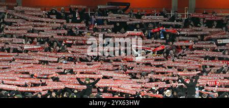 Arsenal fans ahead of the UEFA Champions League Final at Puskas Arena ...