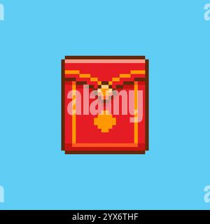 Pixel art Envelope game asset design Stock Vector Image & Art - Alamy