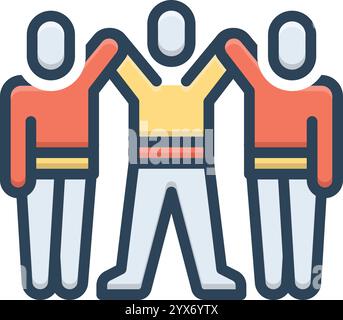 Icon for unity, fellow Stock Vector Image & Art - Alamy