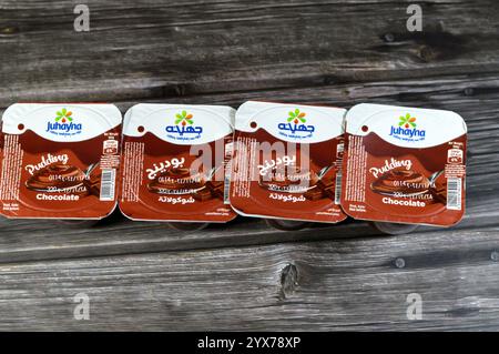 Cairo, Egypt, November 25 2024: Juhayna chocolate pudding, Juhayna Food ...