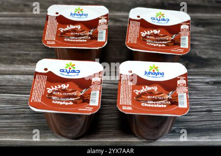 Cairo, Egypt, November 25 2024: Juhayna chocolate pudding, Juhayna Food ...