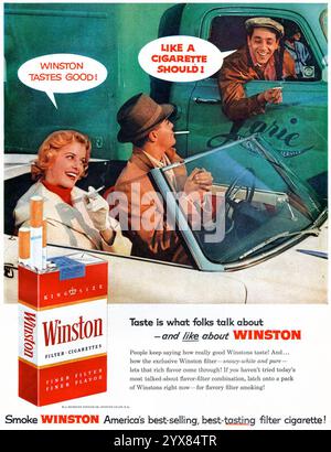 1950s USA Winston Magazine Advert Stock Photo - Alamy