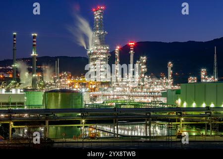 Petronor oil refinery, Muskiz, Biscay , Basque Country, Euskadi, Spain ...