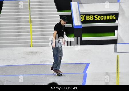 Filipe Mota of Brazil competes in the semi-finals of the men's street ...