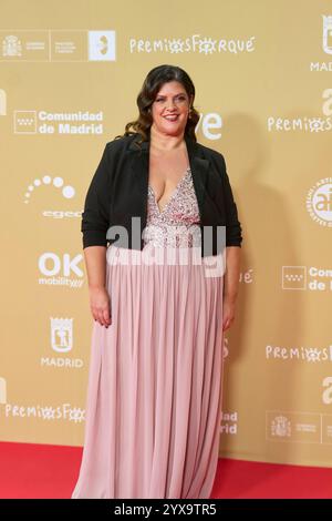 Coria Castillo attends the red carpet for the Jose María Forque Awards ...