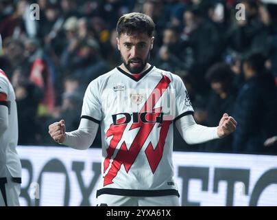 Unai Lopez of Rayo Vallecano in action during the Spanish League ...