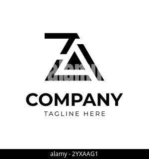 AZ, ZA Abstract Letters Logo Monogram Stock Vector Image & Art - Alamy