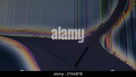 broken screen overlay digital artifacts scratches Stock Photo - Alamy
