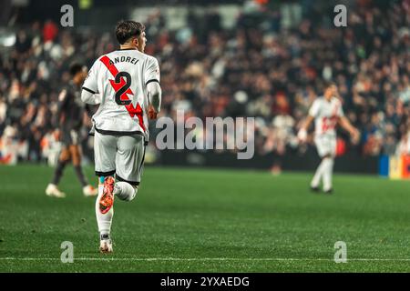 Andrei Ratiu of Rayo Vallecano during the Spanish championship La Liga ...