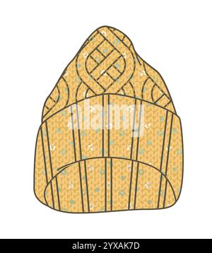 Toque hats vector mockup template technical drawing Stock Vector Image ...