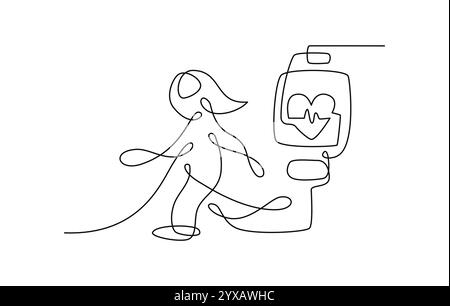 Blood Dropperful One Single Line Drawing Stock Vector Image & Art - Alamy