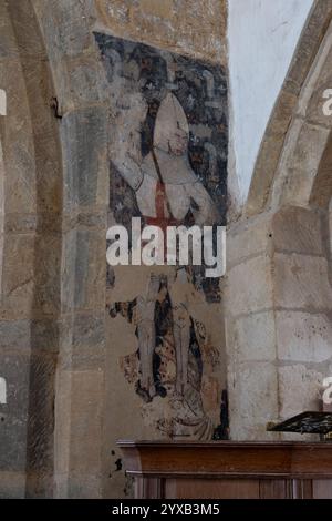 Medieval wall painting Stock Photo - Alamy