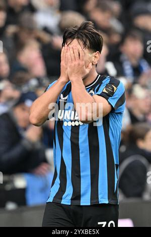Brugge, Belgium. 15th Dec, 2024. Matte Smets (6) of Genk pictured ...