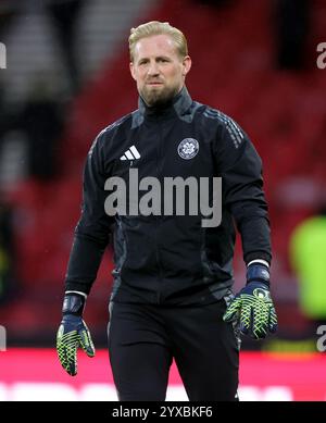 Celtic goalkeeper Kasper Schmeichel before the Scottish Gas Men's ...