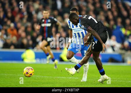 Crystal Palace's Ismaila Sarr scores during the FA Community Shield ...