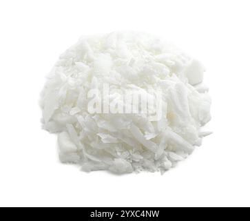 Pile of soy wax isolated on white Stock Photo - Alamy