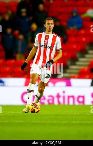 Ashley Phillips of Stoke City on the ball during the Sky Bet ...