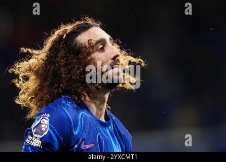 Chelsea's Marc Cucurella celebrates after scoring his side's first goal ...