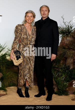 Hanne Jacobsen and Mads Mikkelsen attend the ''Den Sidste Viking'' (The ...