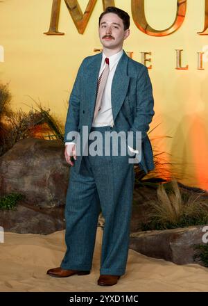 London, UK. Preston Nyman at Mufasa: The Lion King UK premiere ...