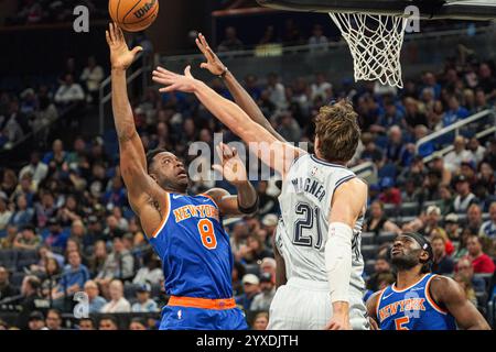 New York Knicks forward OG Anunoby dunks the ball during the first half ...