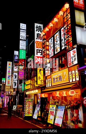 Lights and illuminated signs of Kabukicho in Shinjuku, Tokyo, Japan ...