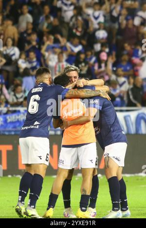 Buenos Aires, Argentina. 15th Dec, 2024. Velez Sarsfield’s footballers ...
