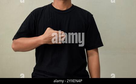 People gesturing SORRY in sign language isolated. Deaf and dumb person ...