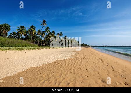 The white sand beach of Nilaveli beach in Trincomalee. Taken in Sri ...