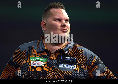 Wesley Plaisier reacts during his match against Lukas Wenig on day four ...