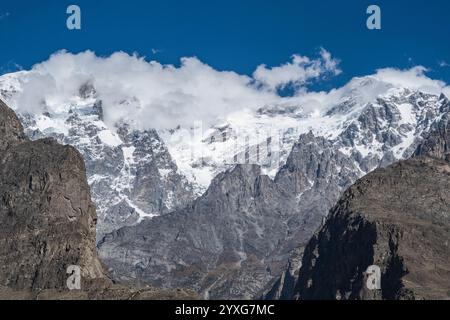 Stunning view on Diran Peak, Karimabad, Hunza, Gilgit-Baltistan ...