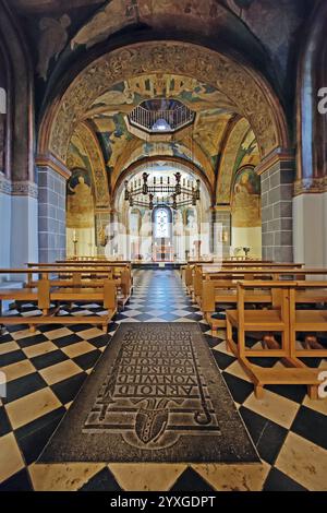 St. Maria and Clemens, Romanesque double church, lower church, view ...