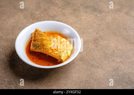 snapper curry fish from padang, west sumatera, indonesia Stock Photo ...