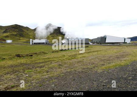 Hellisheidi Geothermal Power Plant, near Hengill volcano. Iceland Stock ...