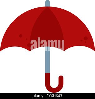 Rain icon. Simple illustration of rain vector icon for any design ...