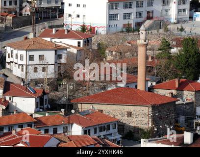 The Grand Mosque in Ayas, Ankara, Turkey, was built in the 15th century ...