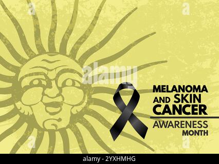 Melanoma and skin cancer awareness month vector illustration Stock ...
