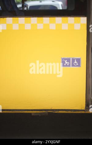 Enhancing accessibility with yellow checkerboard symbols for public ...