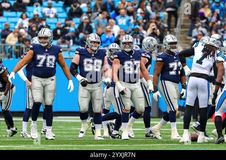 Dallas Cowboys guard Brock Hoffman (67) stands for the national anthem ...