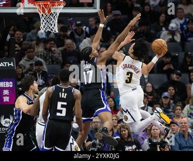 Sacramento Kings center Isaac Jones (3) in the first half of an NBA ...