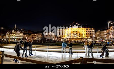 The ice skating rink in Copenhagen Denmark Stock Photo - Alamy