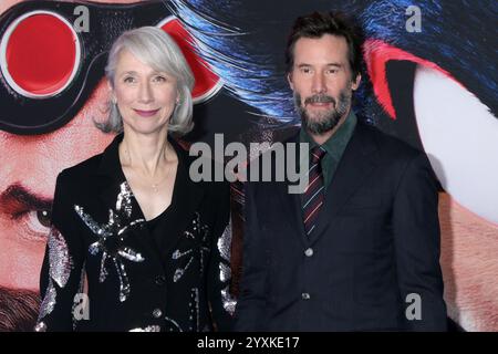 Keanu Reeves, right, and Alexandra Grant attend the special screening ...