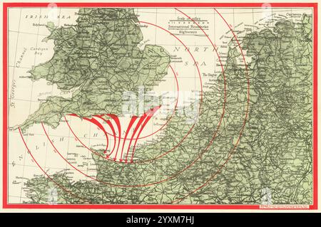 Newsmap Monday June 12, 1944 - map showing the Normandy landings Stock ...