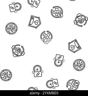 cancer treatment chemotherapy seamless pattern vector Stock Vector ...