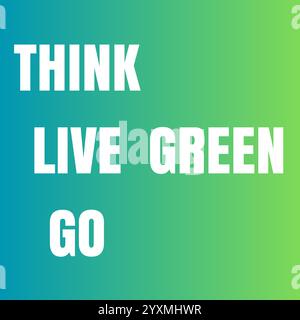 Think live go green symbol icon Stock Photo - Alamy